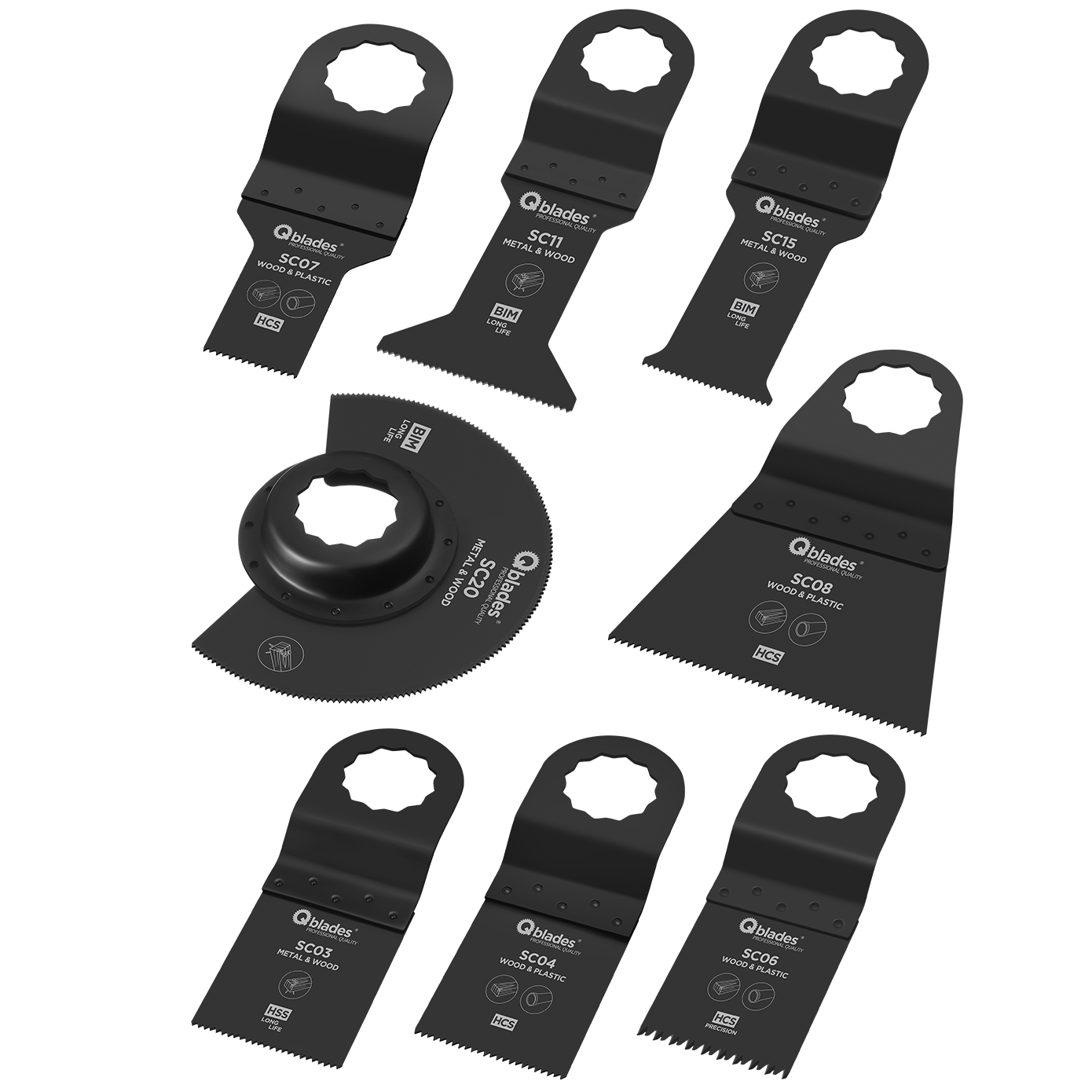 SC90 SET Wood-Metal Complete - Qblades